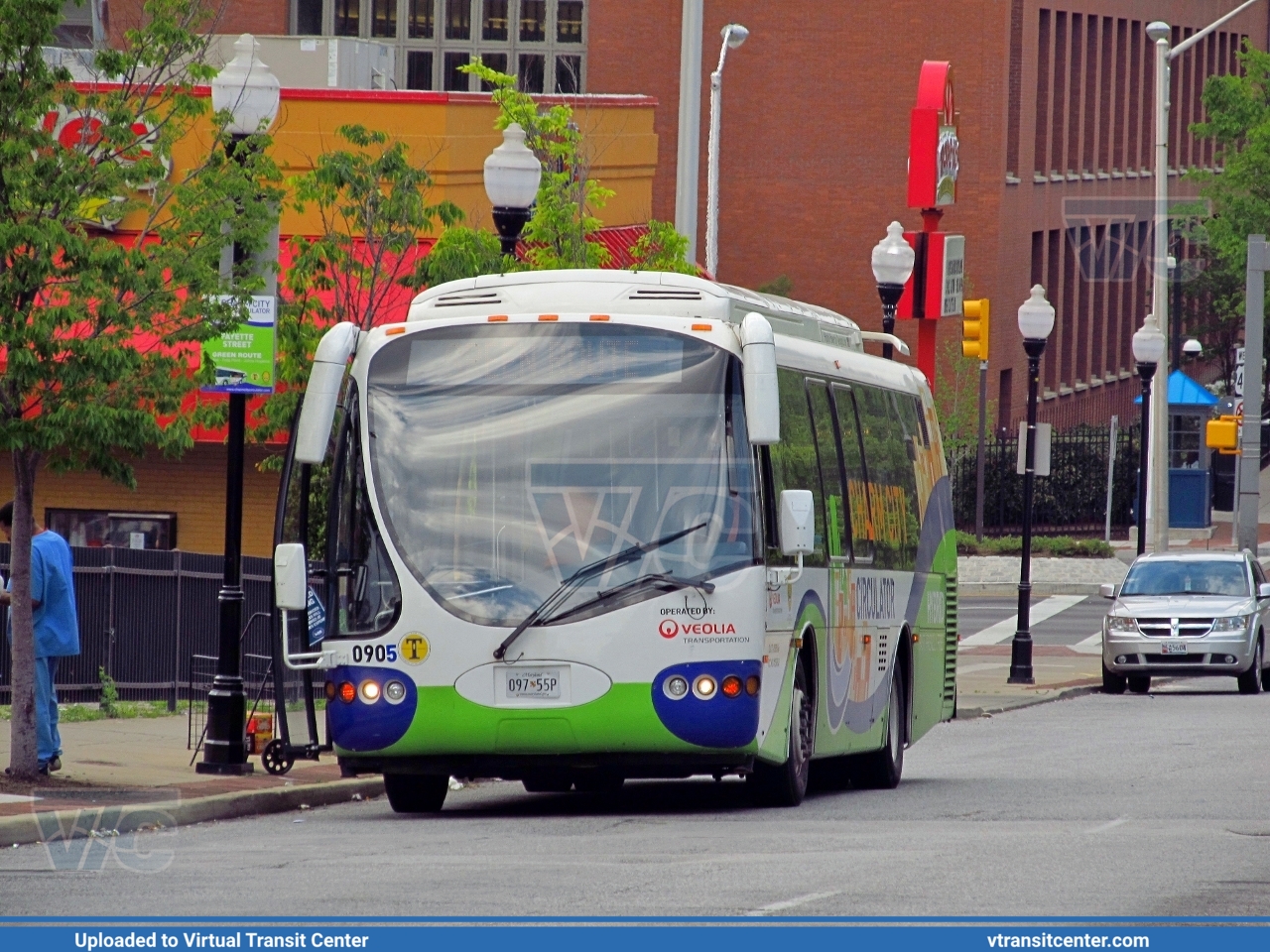 Baltimore Area Shuttles - Charm City Circulator 0905 on the Green Route ...