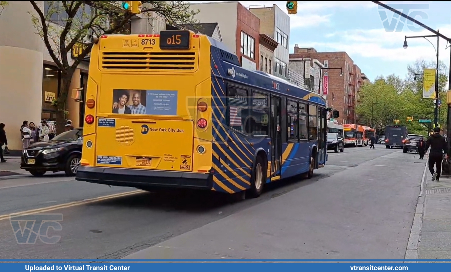 MTA New York City - NYCT - 8713 Q15 - VTC Multimedia