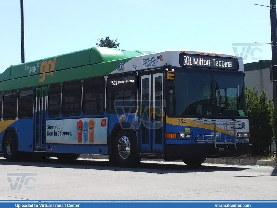 Pierce Transit - Pierce Transit Gillig CNG Low Floor #254 - VTC Multimedia